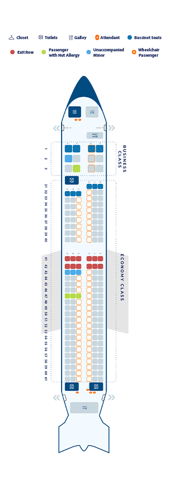 Airbus Industrie A321 Seating